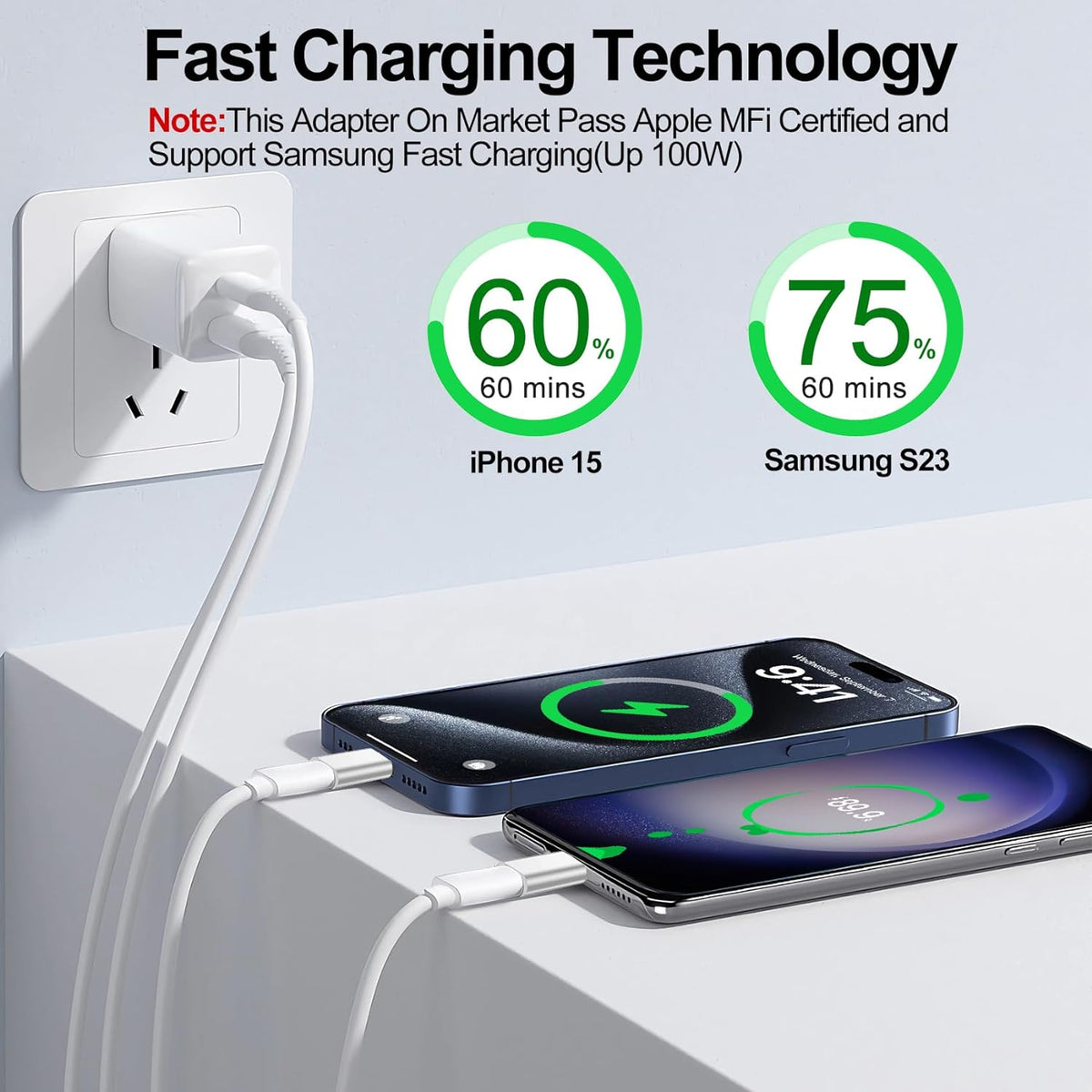 xiwxi 4 Pack Lightning to USB C Adapter for iPhone 15/15Pro/15 Pro Max